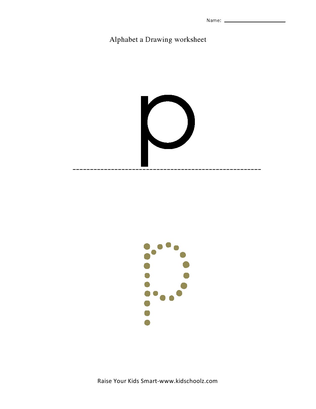 Lowercase Letter P