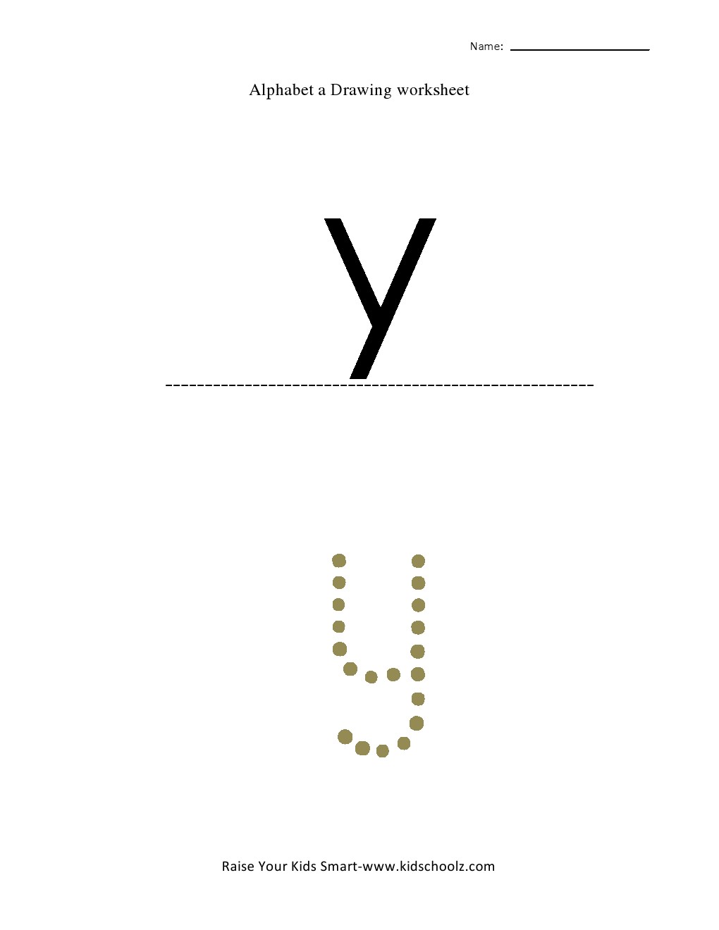 Lowercase Letter Y