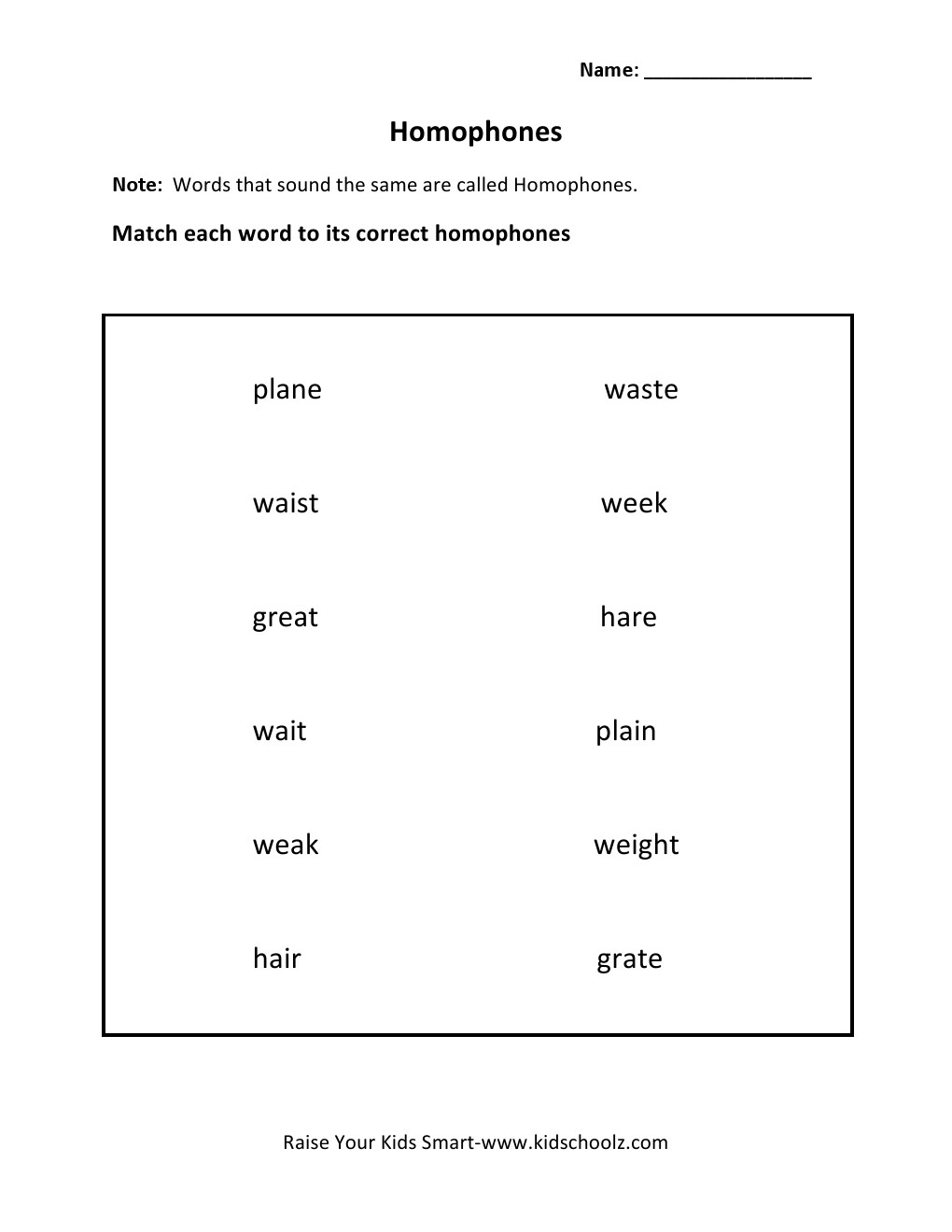 Homophones Worksheet 5th Grade Words Homophones Worksheets Grade